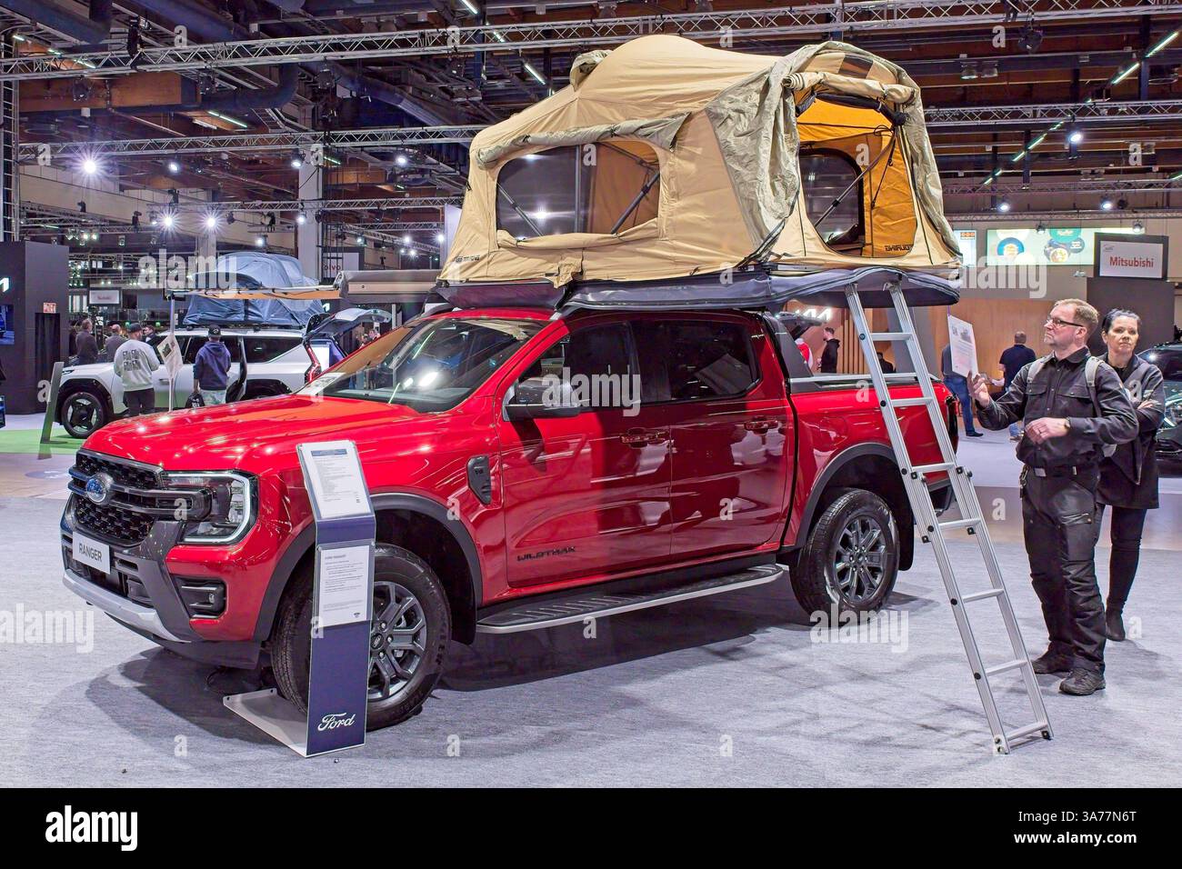 Pasila, Helsinki, Finland – March 14. 2025: Ford Ranger Wildtrak PHEV ...
