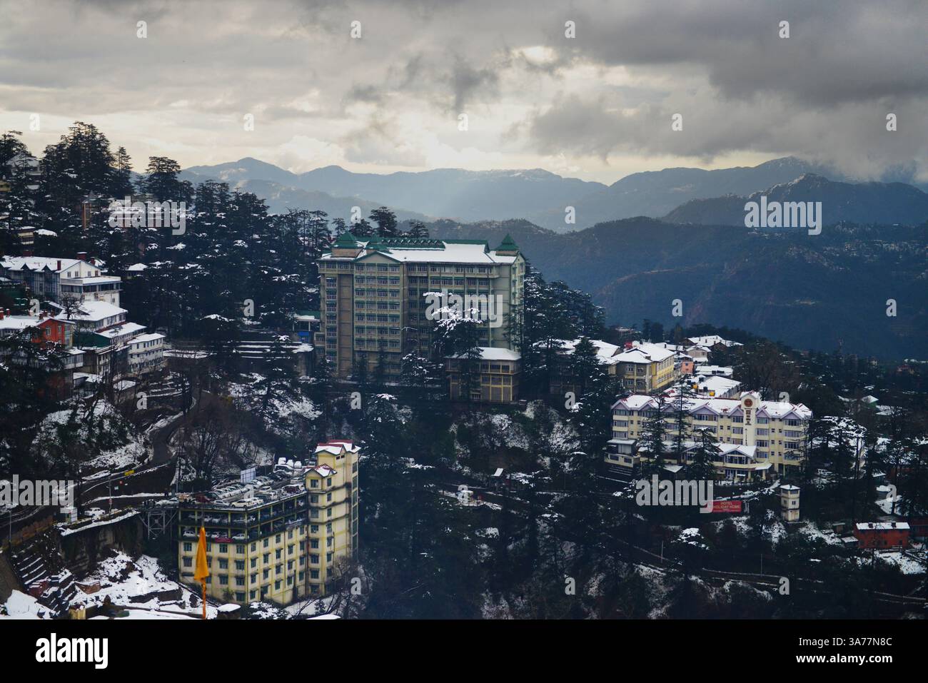 Populating Plazas of Shimla, Himachal Pradesh, India Stock Photo - Alamy