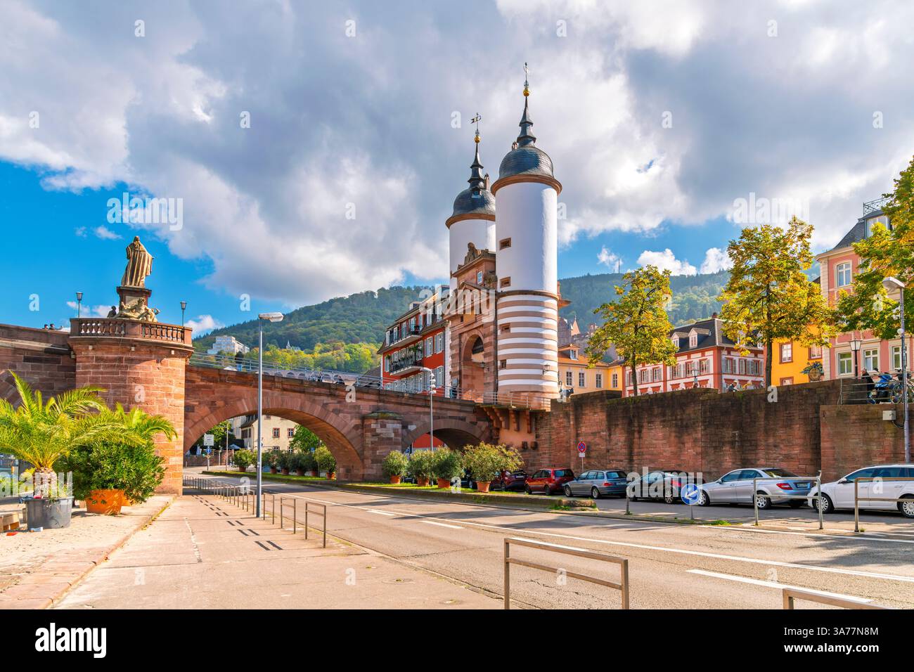The Karl Theodor Bridge, commonly knows as the Old Bridge, and the ...