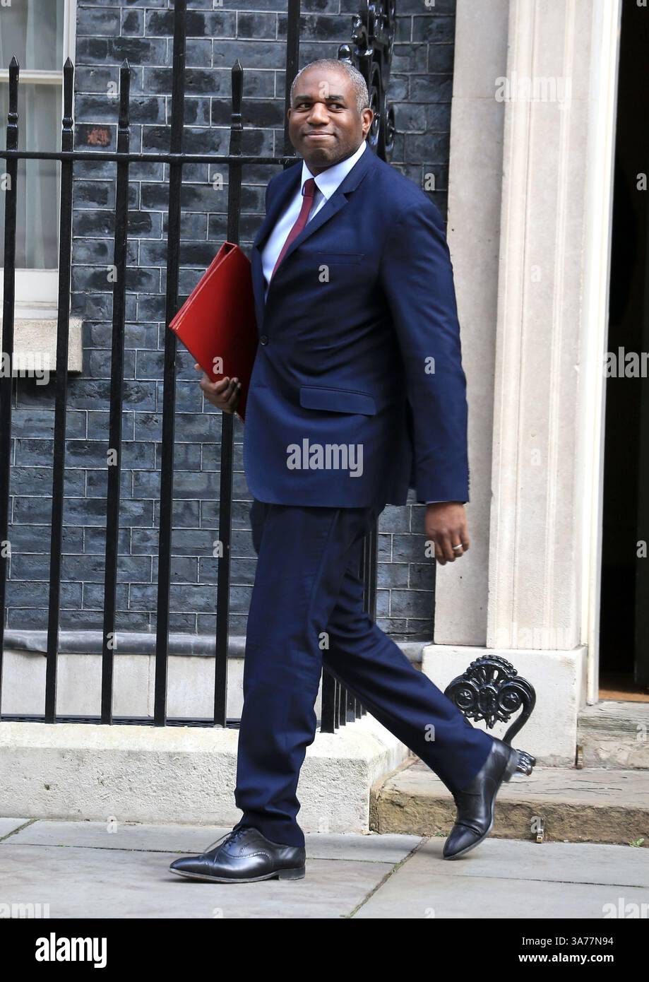 Britain's Foreign Secretary David Lammy leaves 10 Downing Street after ...