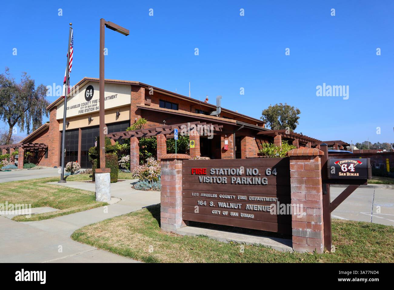 San Dimas, California: San Dimas Fire Station 64, Los Angeles County ...