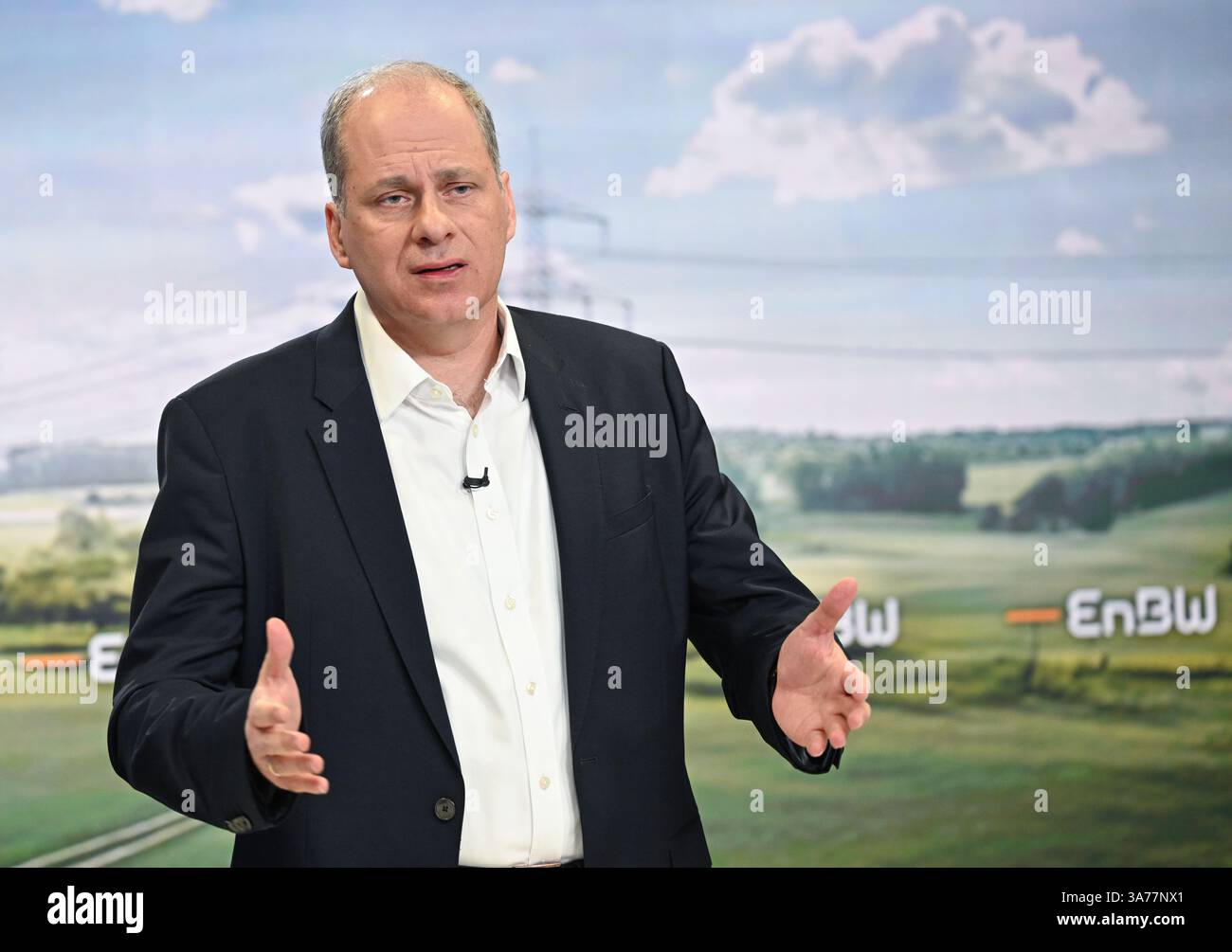 Stuttgart, Germany. 26th Mar, 2025. Georg Stamatelopoulos, CEO of EnBW ...