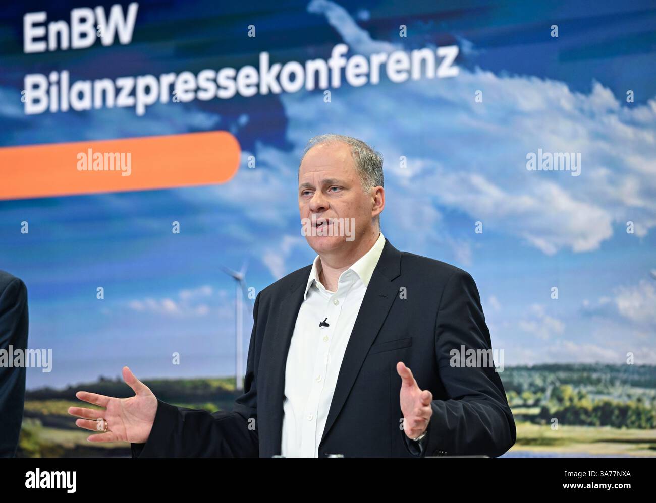 Stuttgart, Germany. 26th Mar, 2025. Georg Stamatelopoulos, CEO of EnBW ...