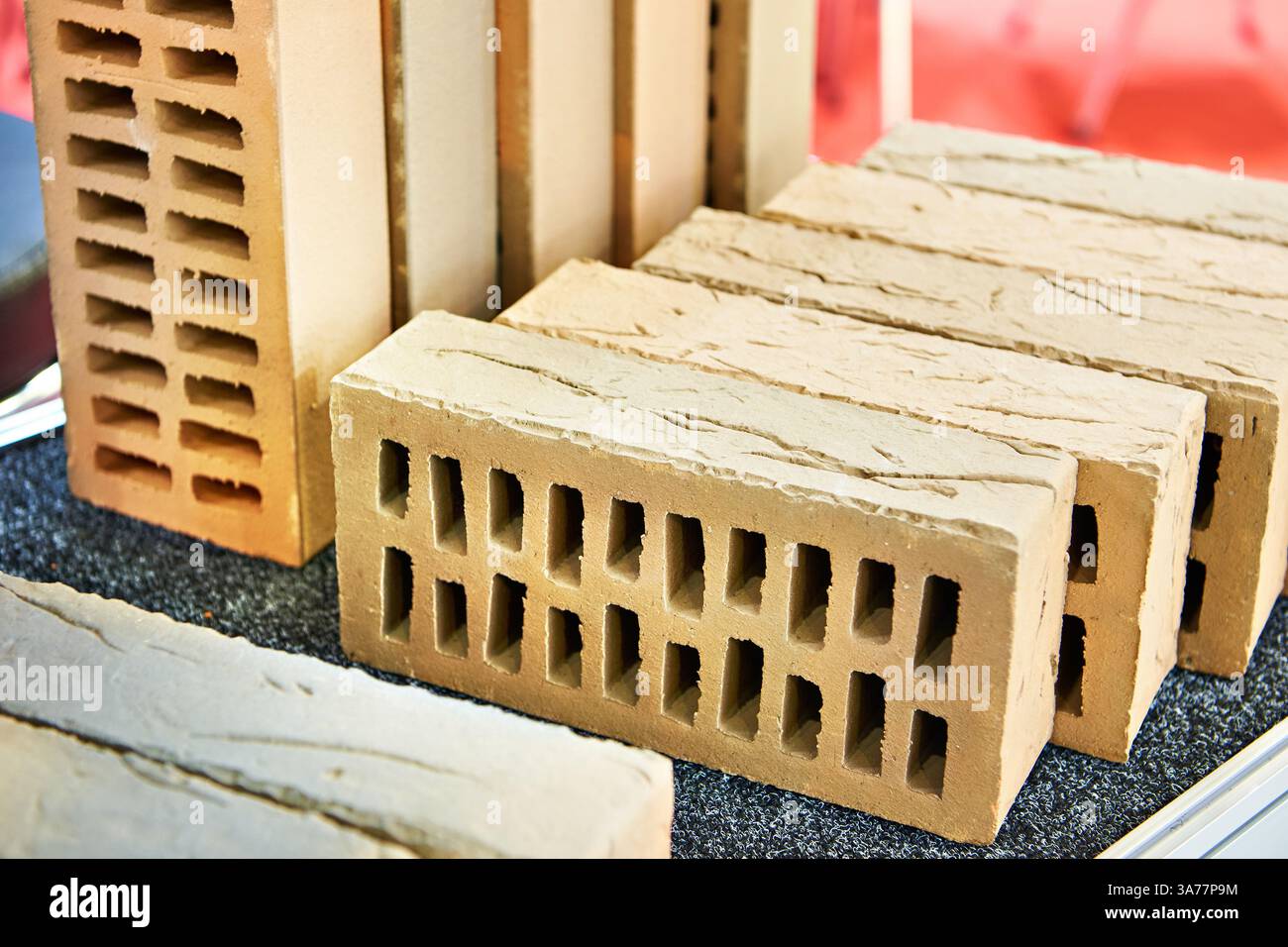 Bricks on exhibition in construction store Stock Photo - Alamy