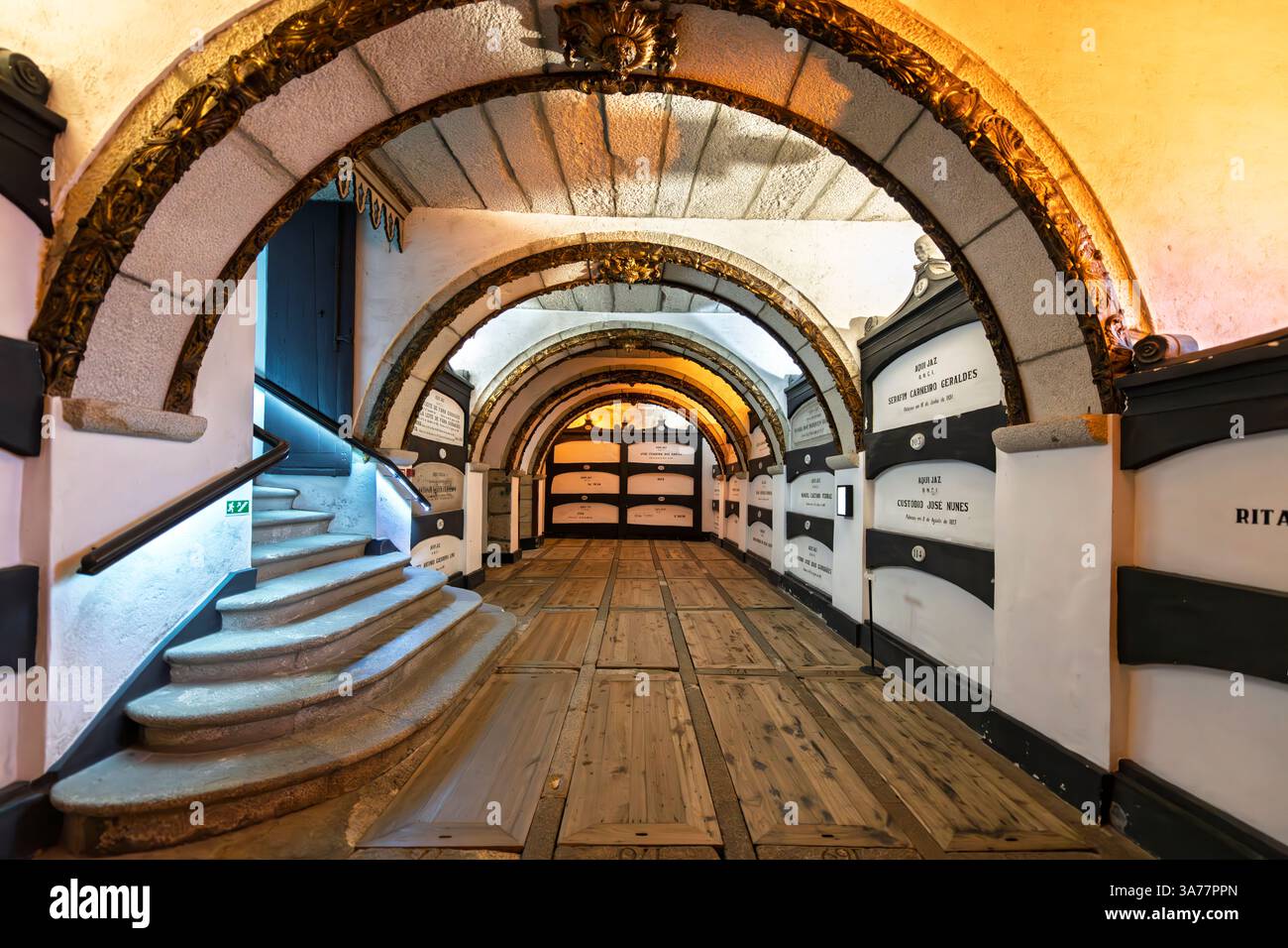 Catacombs of the gothic Church of Saint Francis, or Igreja de Sao ...