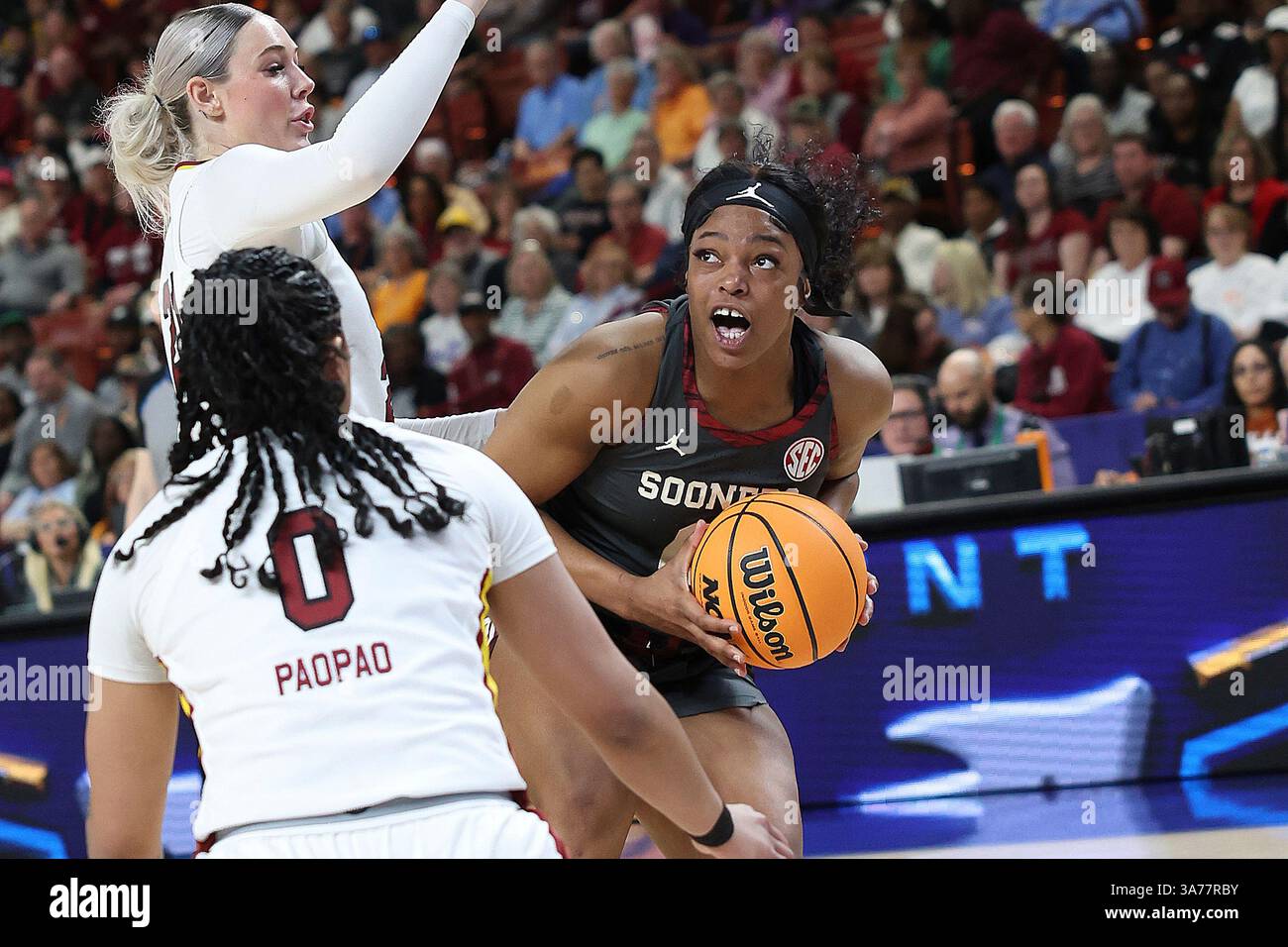 GREENVILLE, SC - MARCH 08: Oklahoma Sooners forward Sahara Williams (6 ...