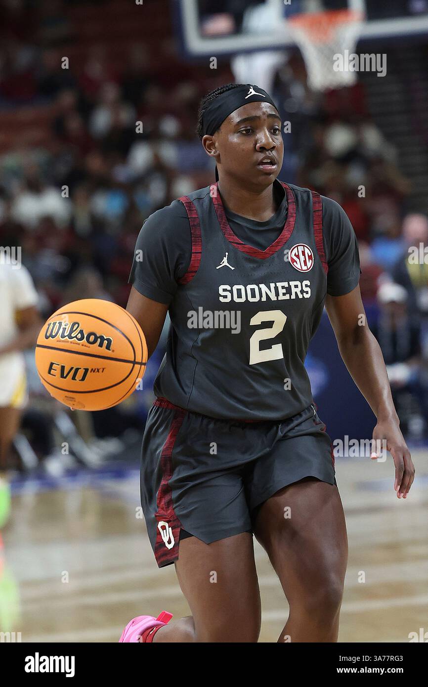 GREENVILLE, SC - MARCH 08: Oklahoma Sooners guard Reyna Scott (2 ...