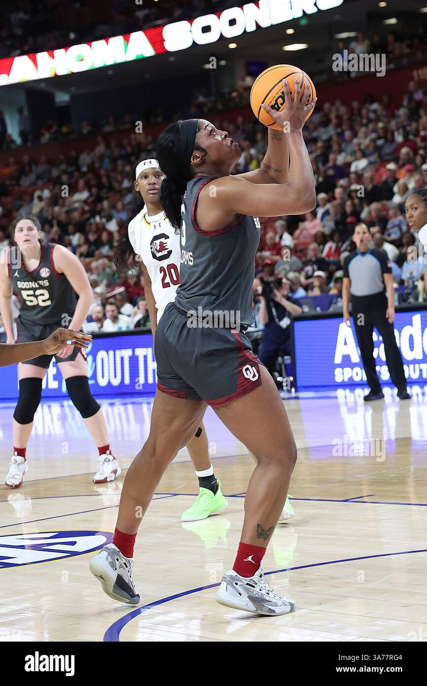 GREENVILLE, SC - MARCH 08: Oklahoma Sooners forward Sahara Williams (6 ...