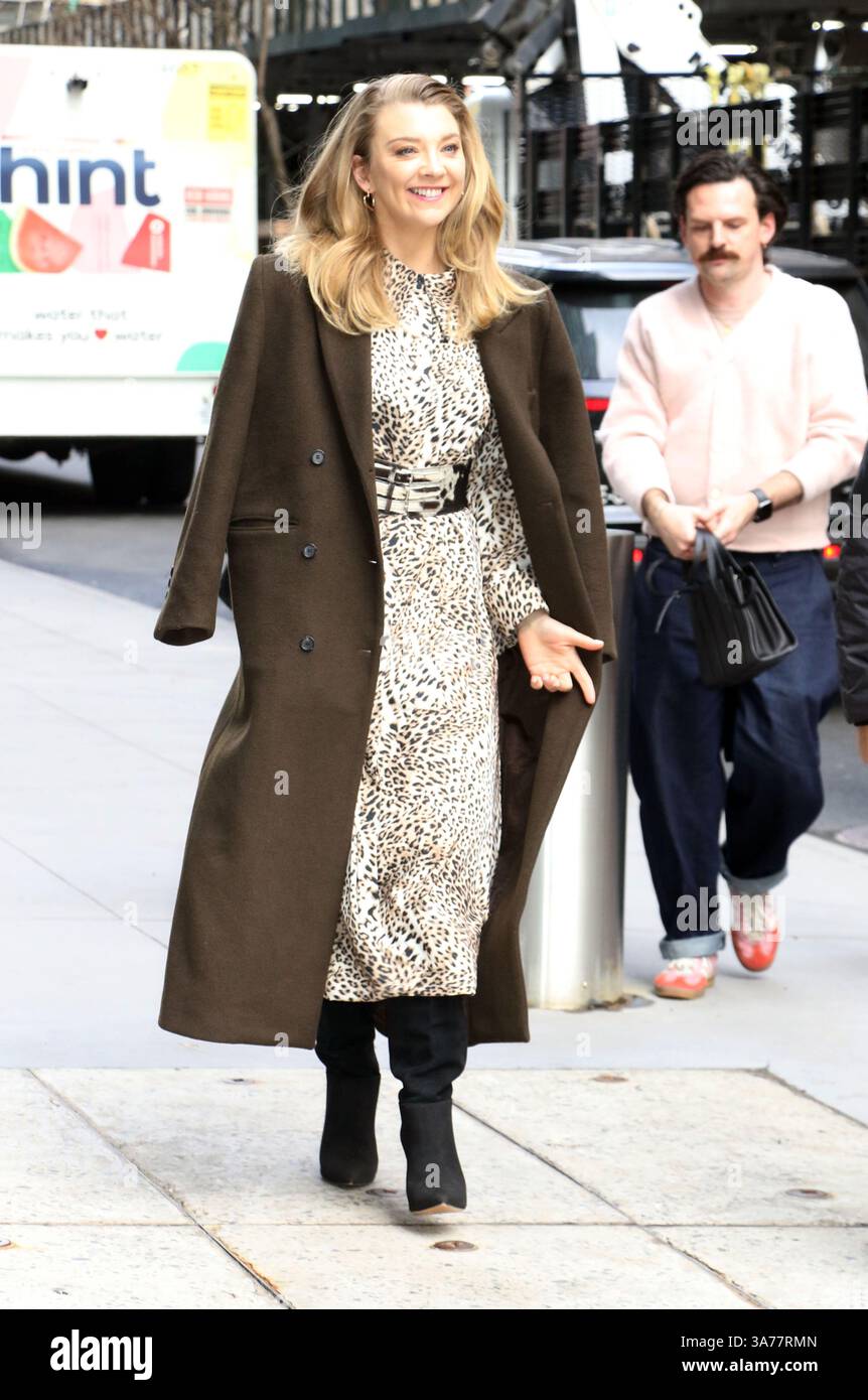 March 26, 2025 Natalie Dormer on The View to tak about new film Audrey's Children in New York ...