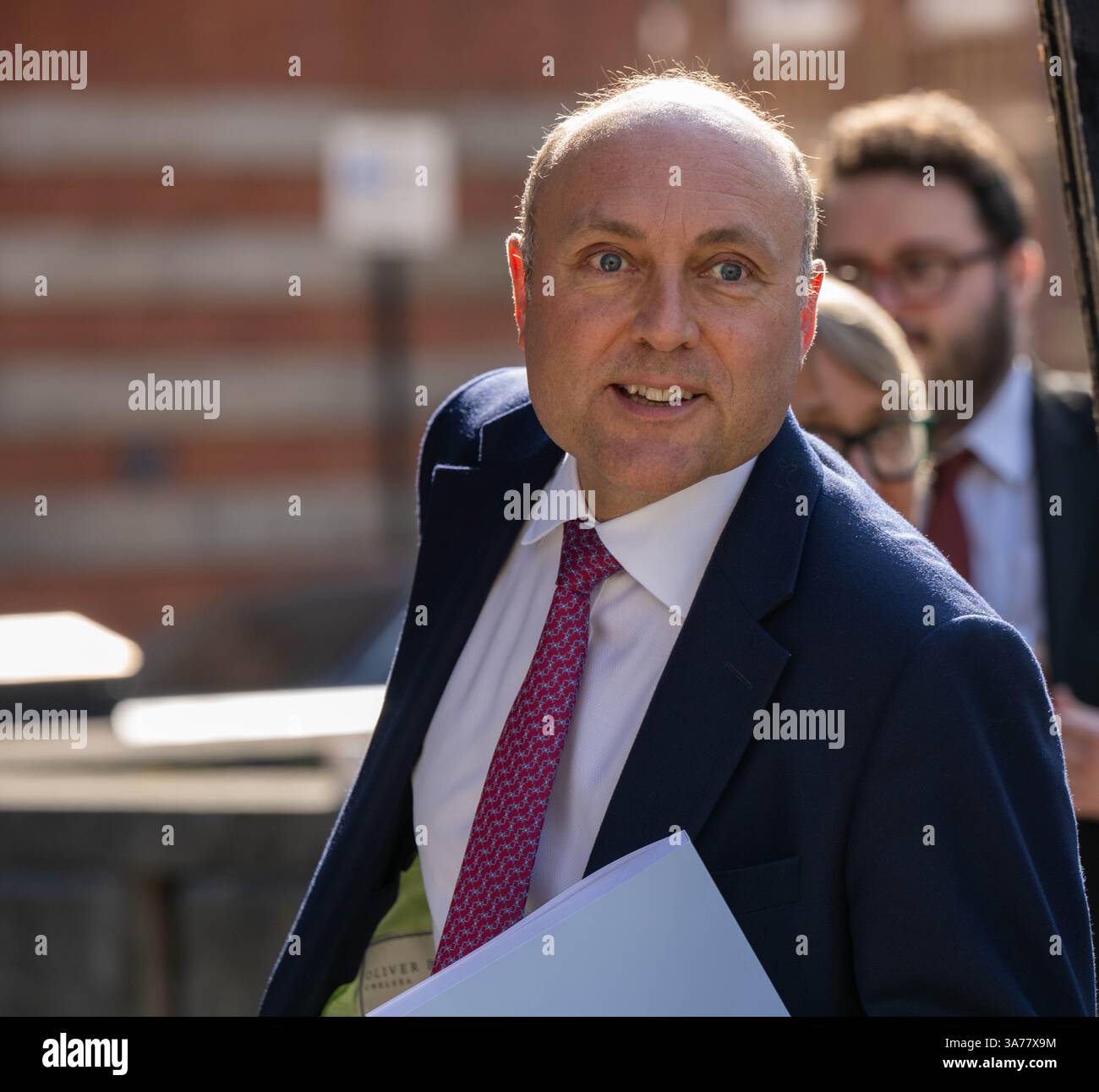 London UK 26th Mar 2025 Politicians in Westminster talking to the media ...