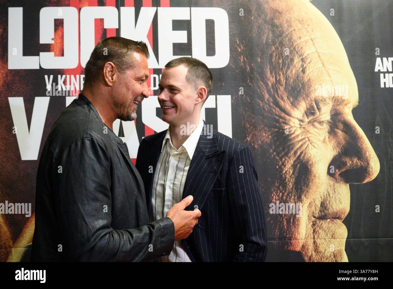 Prague, Czech Republic. 26th Mar, 2025. Producer Petr Jakl, left, and ...
