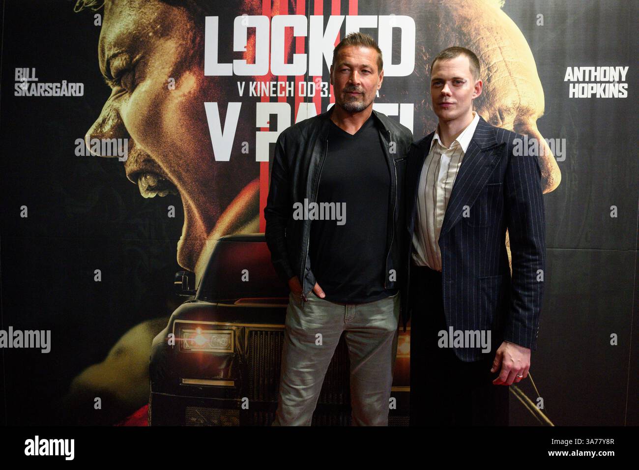 Producer Petr Jakl, left, and actor Bill Skarsgard pose before the ...