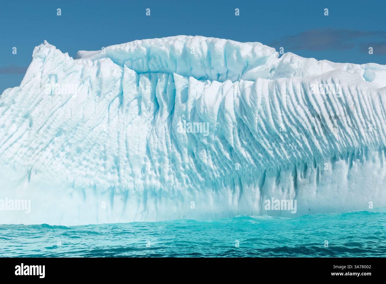 Floating Iceberg with Compressed Ripple Structured Ice in Antarctica ...