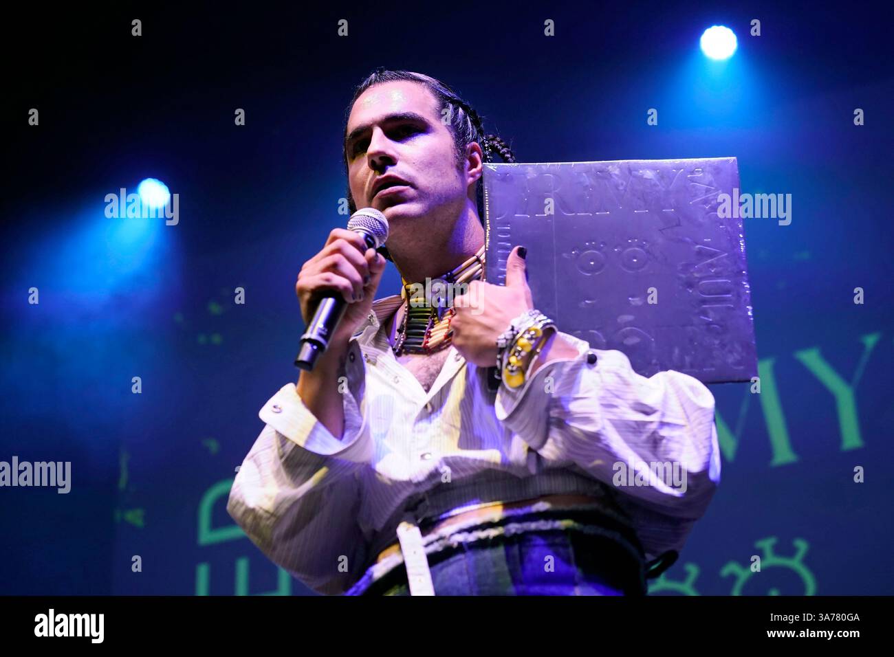 Jeremy Dutcher speaks after winning the Polaris Music Prize at Massey ...