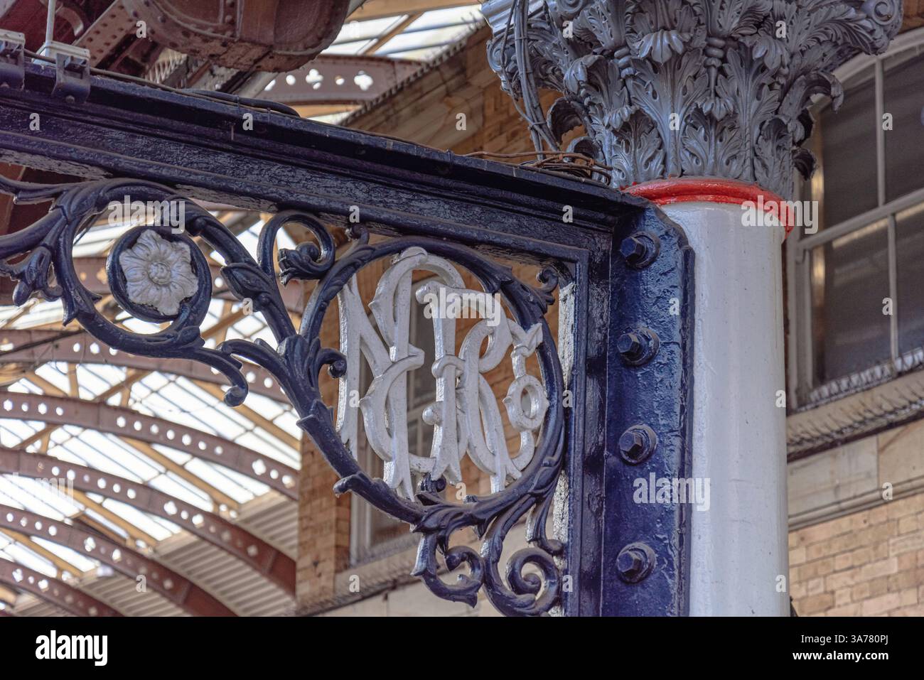 A 19th Century insignia of intricate wrought iron with the intertwined ...
