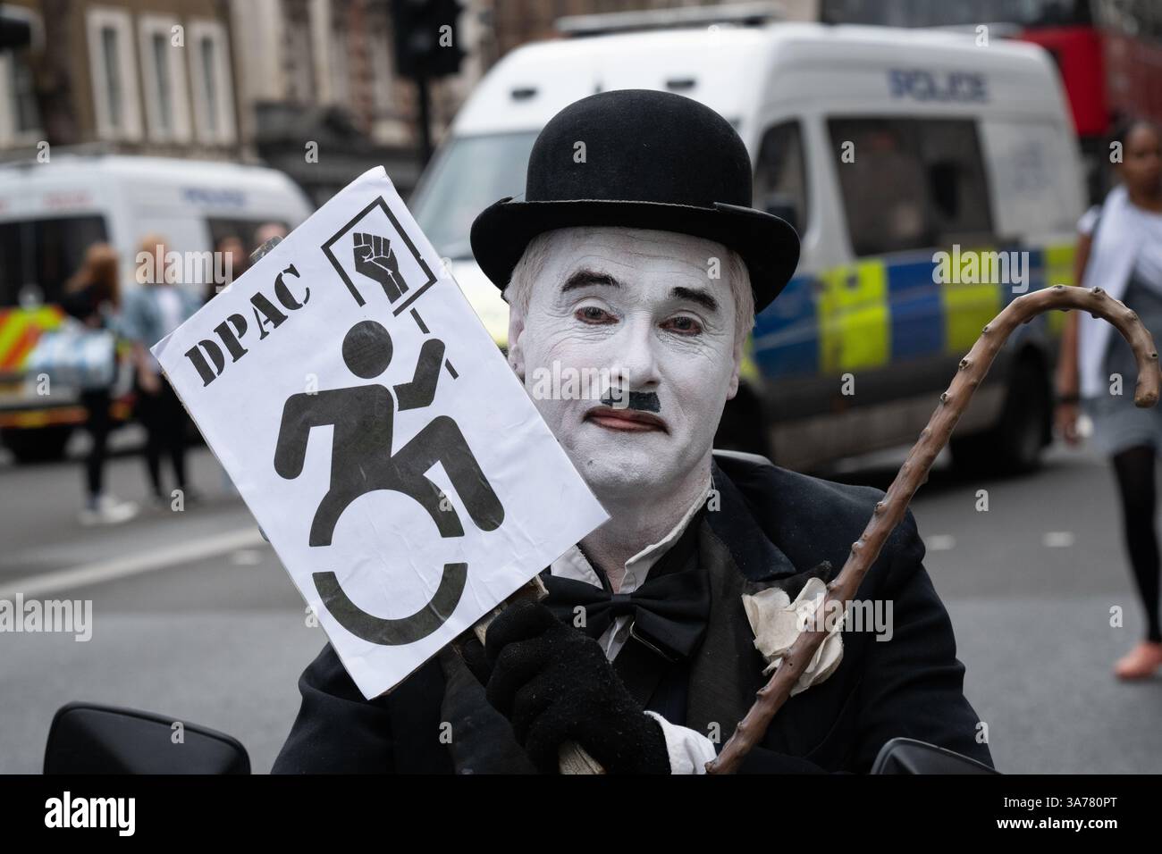 London, UK. 26 March, 2025. Activist Neil Goodwin, aka 'CharlieX ...