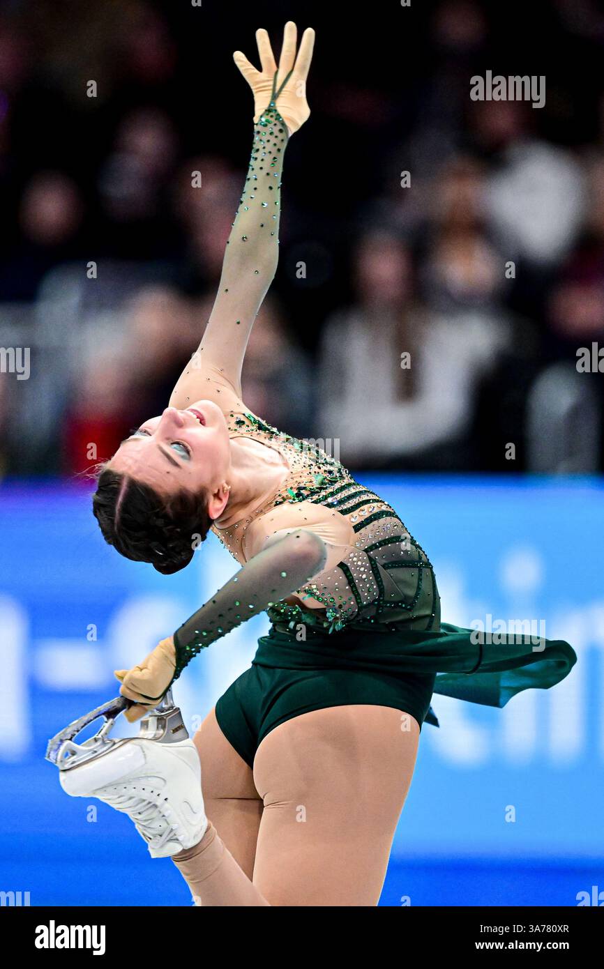 Mia RISA GOMEZ (NOR), during Women Short Program, at the ISU World ...