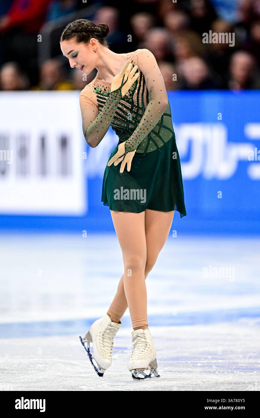 Mia RISA GOMEZ (NOR), during Women Short Program, at the ISU World ...