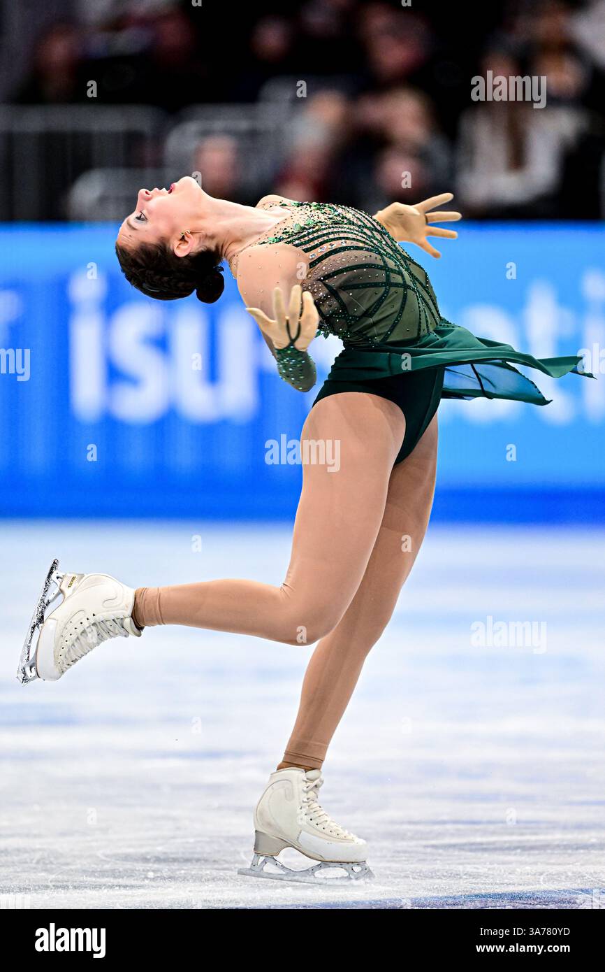 Mia RISA GOMEZ (NOR), during Women Short Program, at the ISU World ...