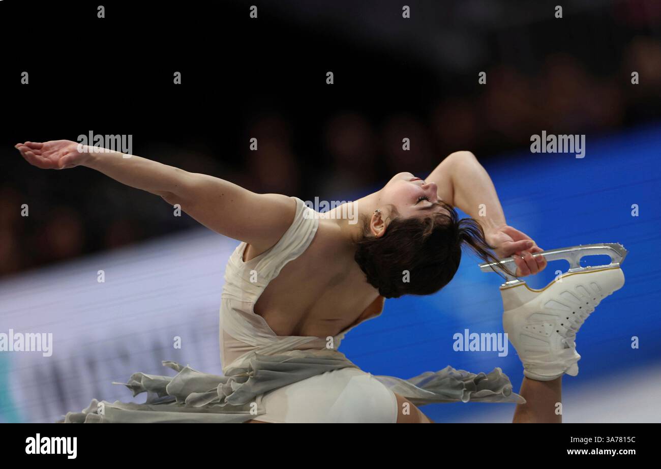 Alysa LIU of the United States performs during the women's short ...