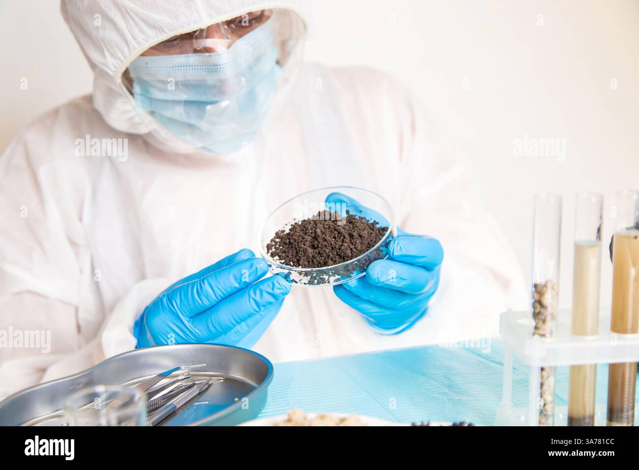 Soil testing in the laboratory. Selective focus. Nature Stock Photo - Alamy