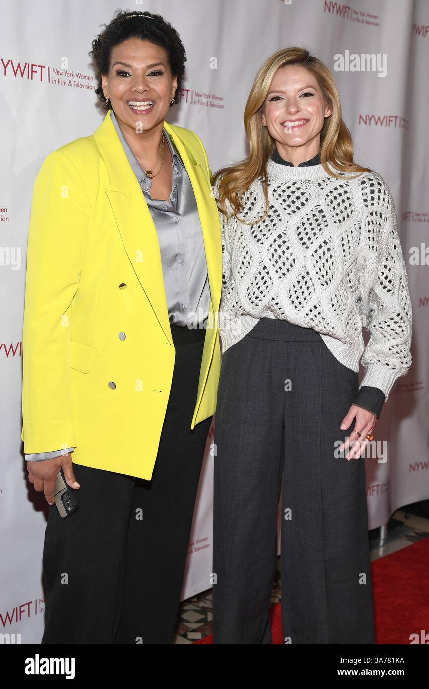 (L-R) Sara Sidner and Kate Bolduan attend the New York Women in Film ...