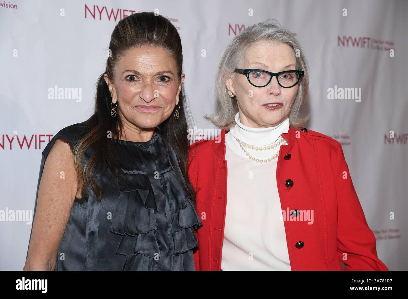 (L-R) Celia D. Costas and Pat Swinney Kaufma attend the New York Women ...