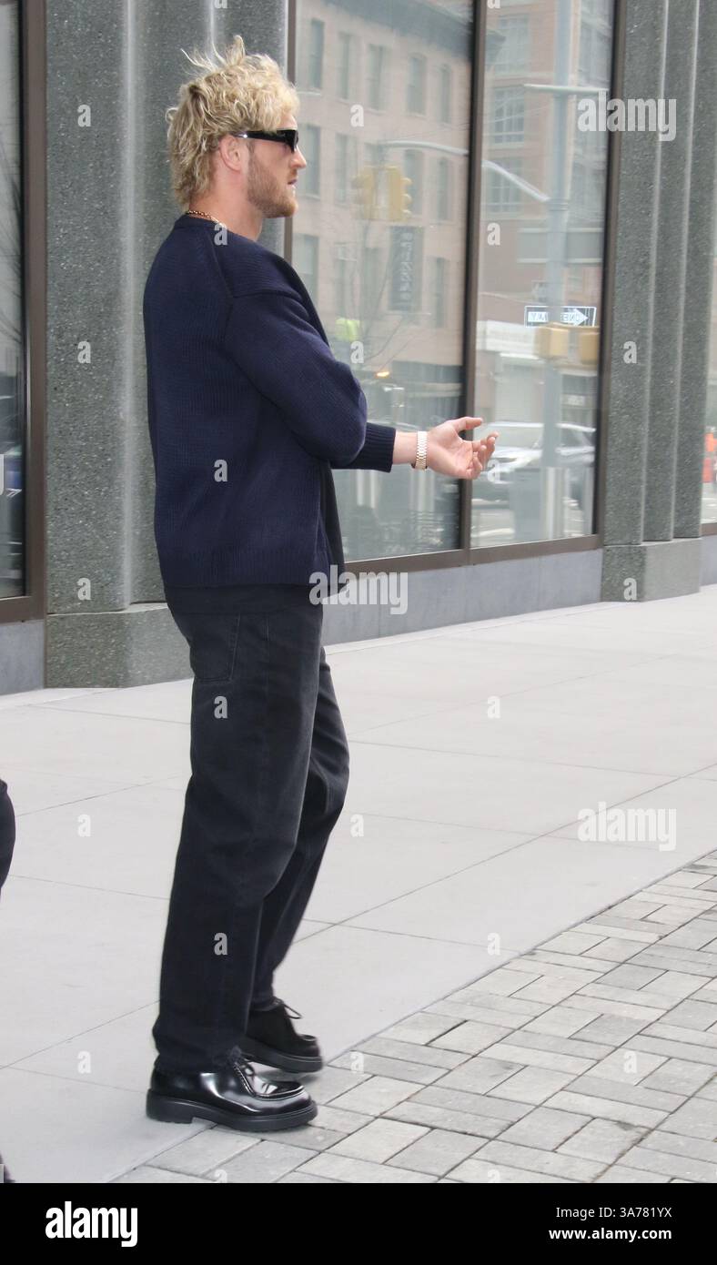 March 26, 2025 Jake Paul press tour for Max reality original series ...