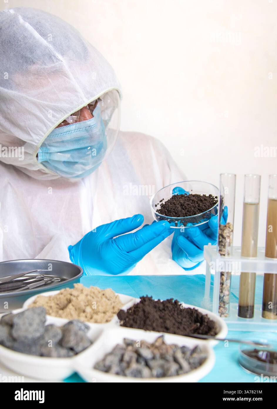 Soil testing in the laboratory. Selective focus. Nature Stock Photo - Alamy