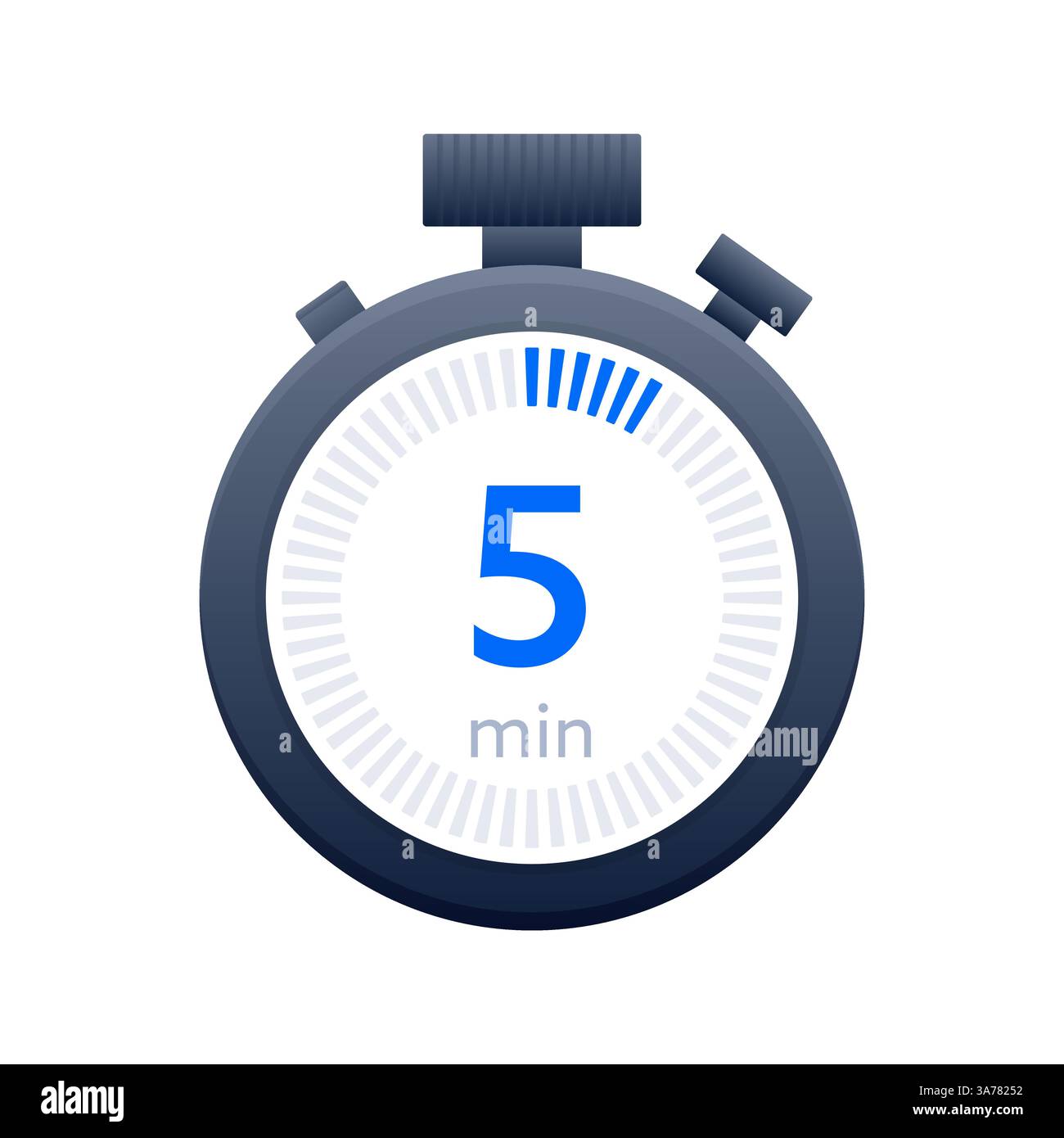 5 min timer and Stopwatch icons. Countdown symbol. Kitchen timer icon ...
