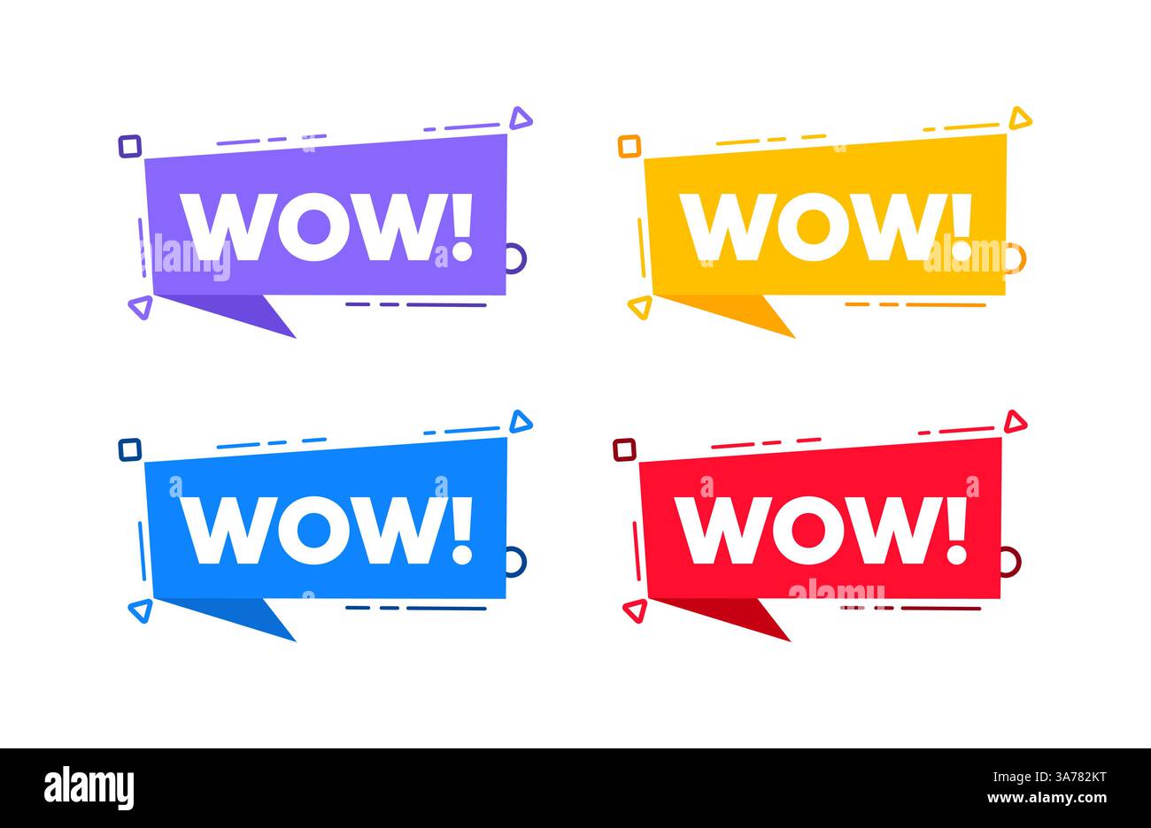 Wow label. Wow badge. Vector stock illustration Stock Vector Image ...