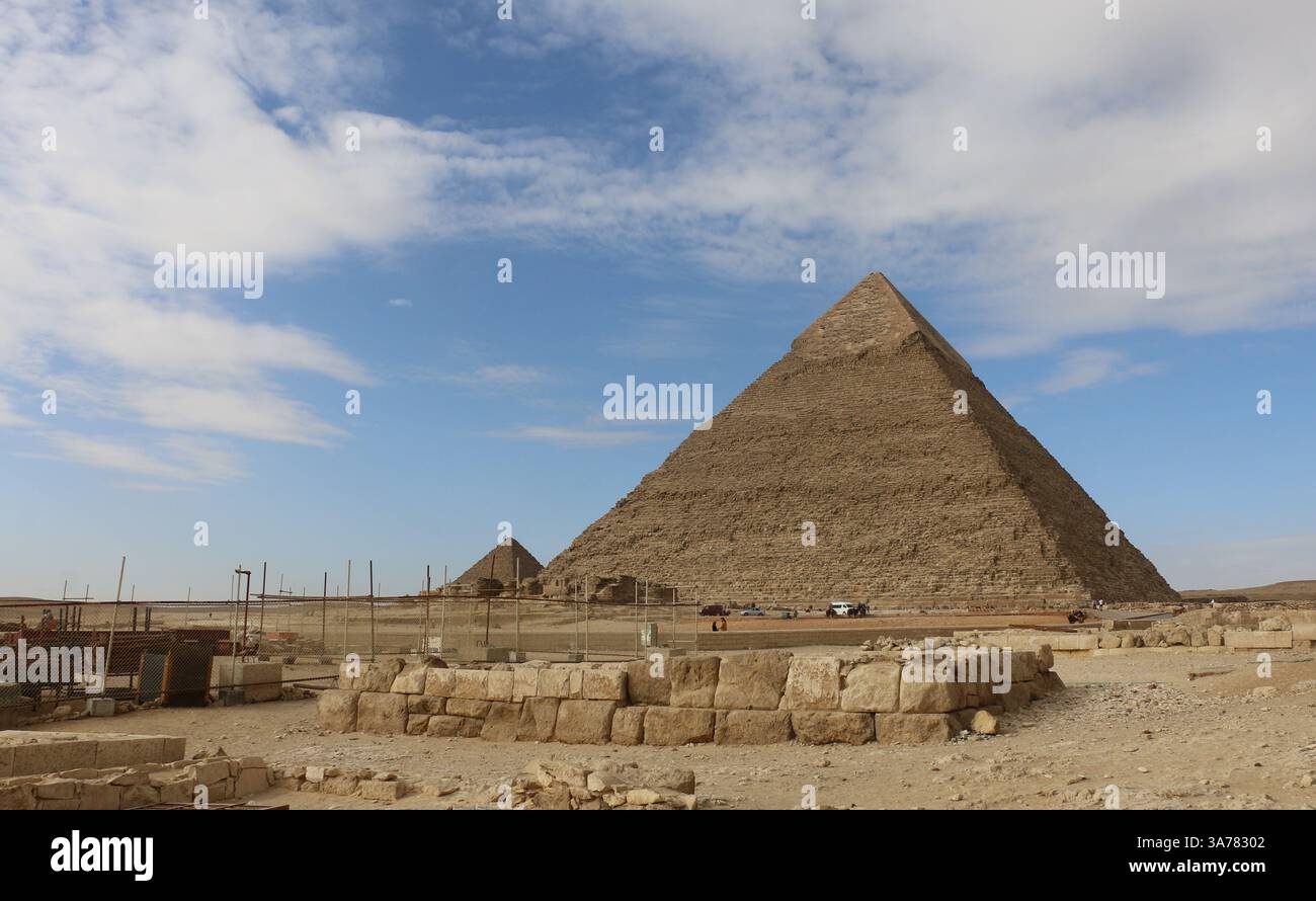 The Great Pyramids in of Giza - Egypt Stock Photo - Alamy