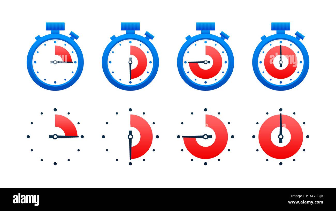 Timer, clock, stopwatch icon. Countdown timer symbol icon. Vector stock illustration Stock ...