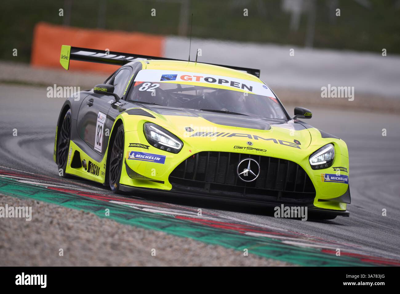 BARCELONA, SPAIN - MARCH 25: (82) GetSpeed (DEU) Mercedes-AMG GT3 EVO - Marcelo Ramirez (MEX ...