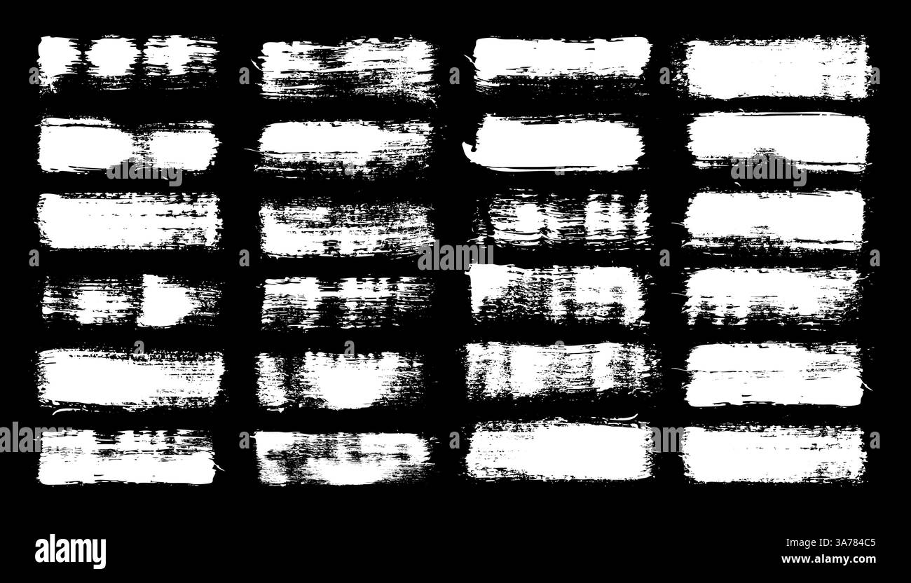 Grunge brush strokes, lines, ink smudges, hand-drawn scribble shapes ...