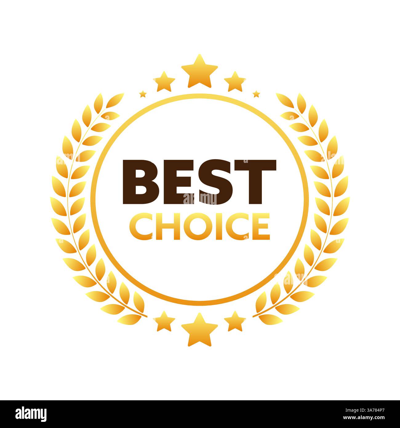 Gold medal for Best Choice. Retail badge. Best Choice tag. Vector stock ...