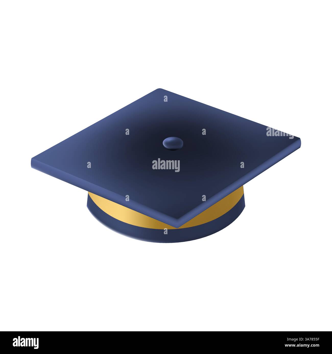 Realistic Blue graduate cap. 3D Graduation Doctoral hat Stock Vector ...