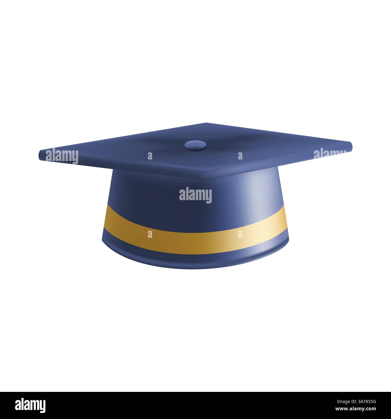 Realistic Blue graduate cap. 3D Graduation Doctoral hat Stock Vector ...