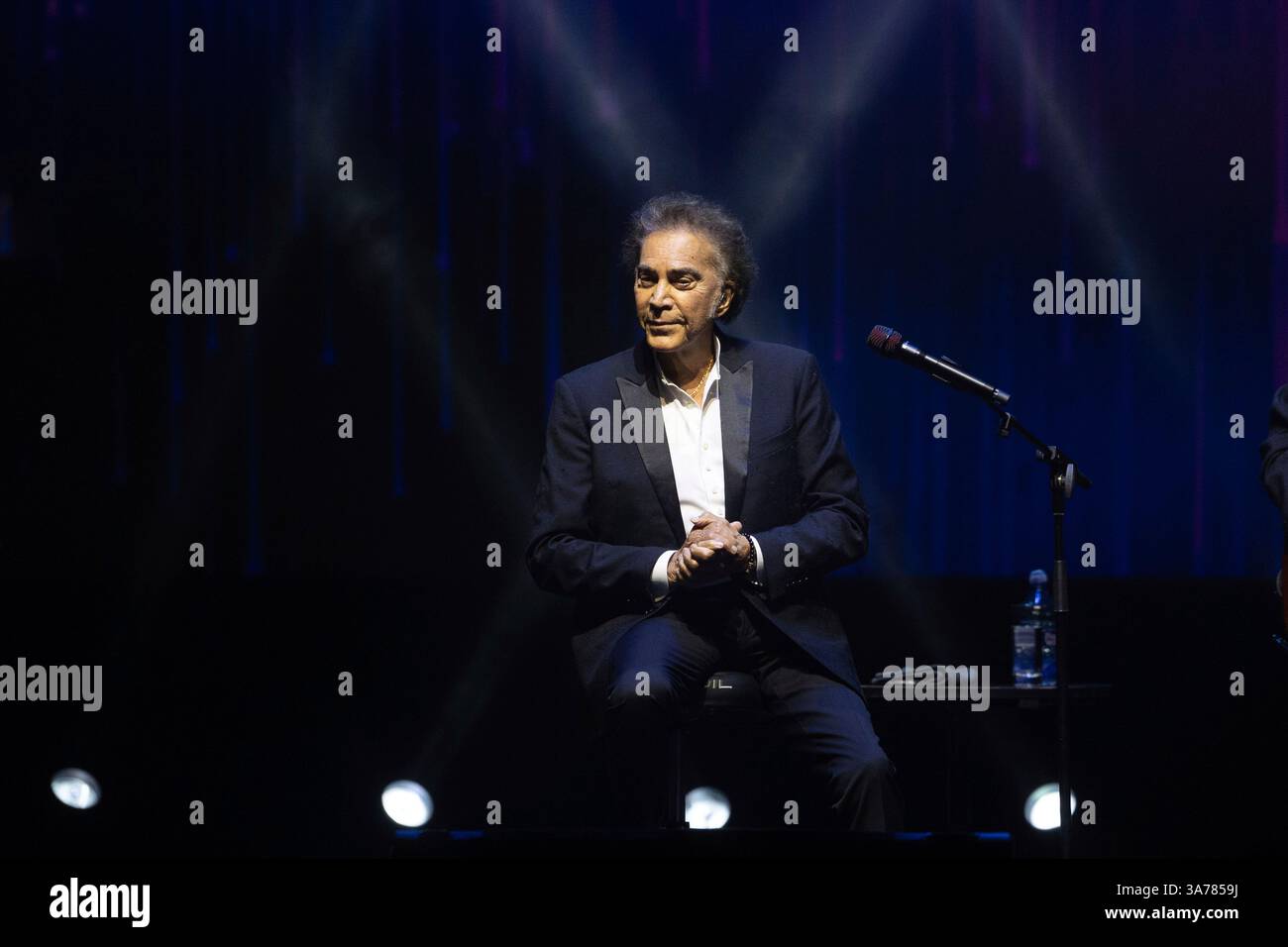 The singer, José Luis Rodríguez 'El Puma', during his final concert of ...