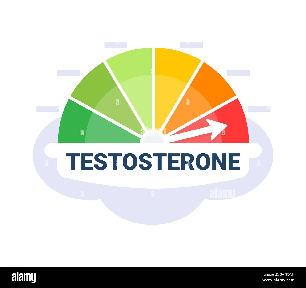 Showing a very high level of testosterone hi-res stock photography and ...