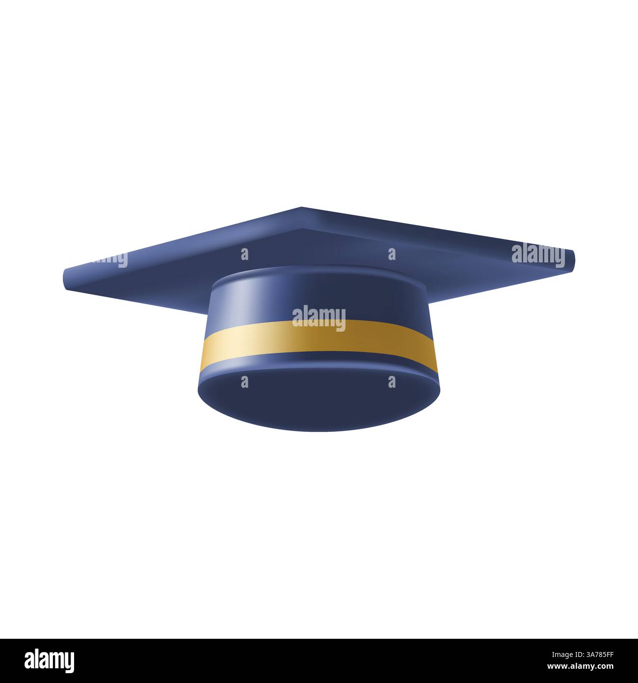 Realistic Blue graduate cap. 3D Graduation Doctoral hat Stock Vector ...
