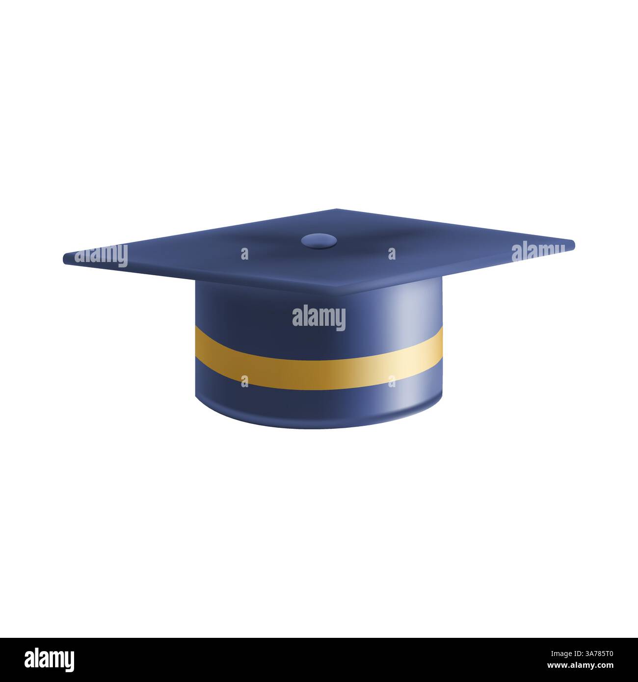 Realistic Blue graduate cap. 3D Graduation Doctoral hat Stock Vector ...