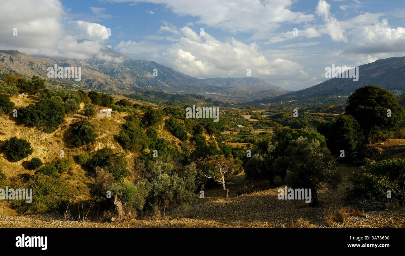 Here's a caption for the image: A scenic view of the mountainous ...