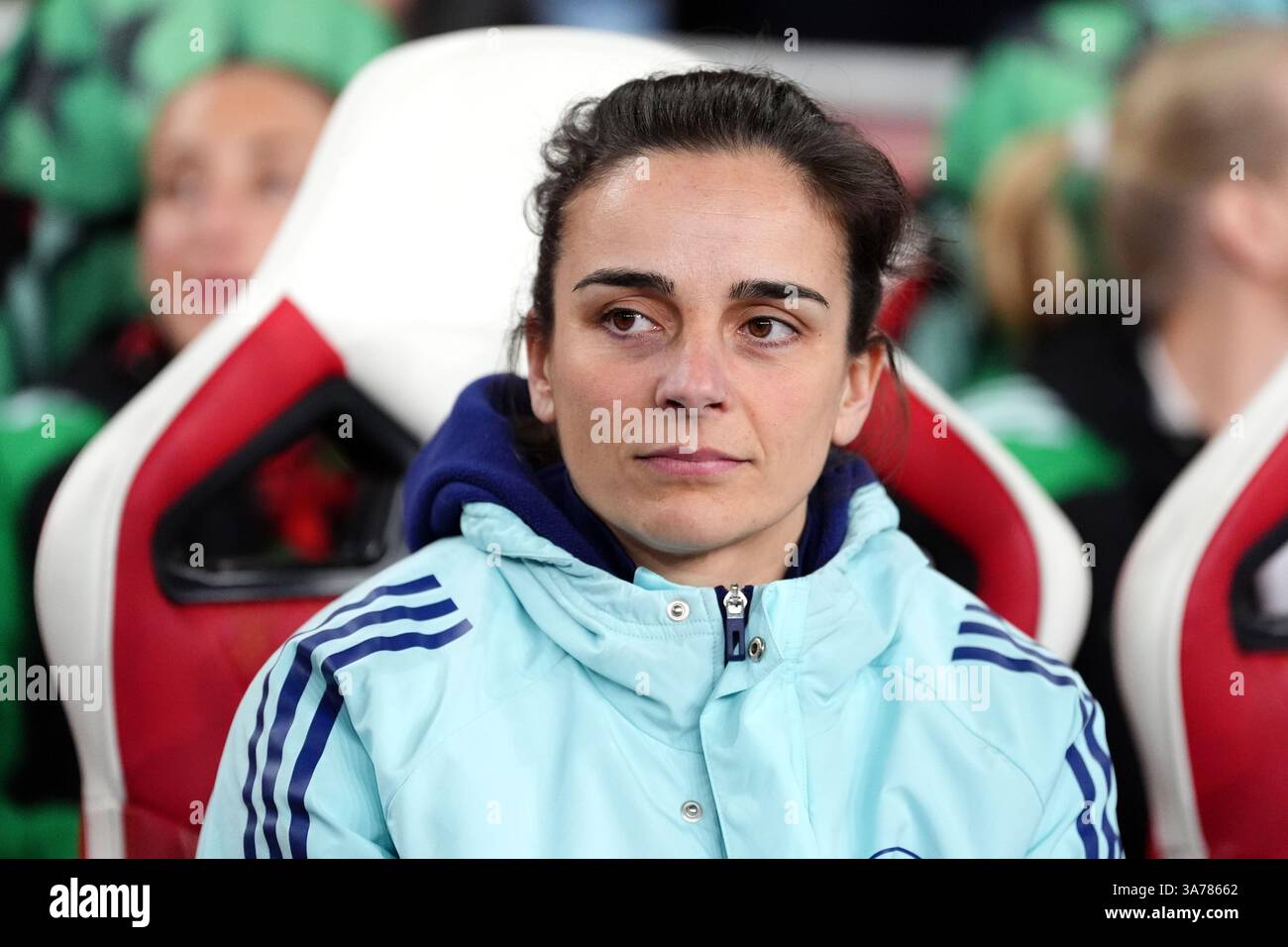 Arsenal manager Renee Slegers before the UEFA Women's Champions League ...