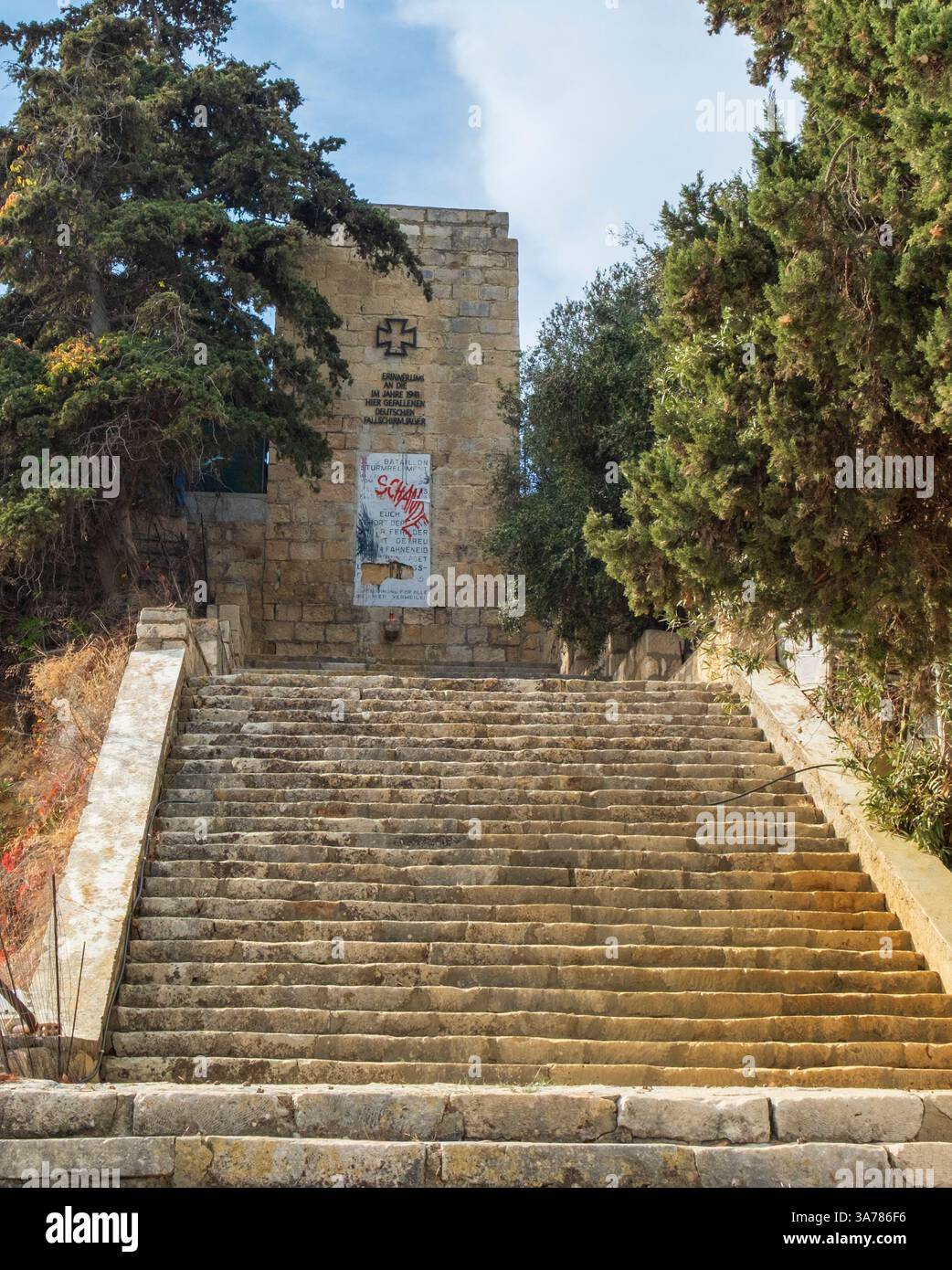 Controversial Nazi memorial to the German paratroopers who died taking ...