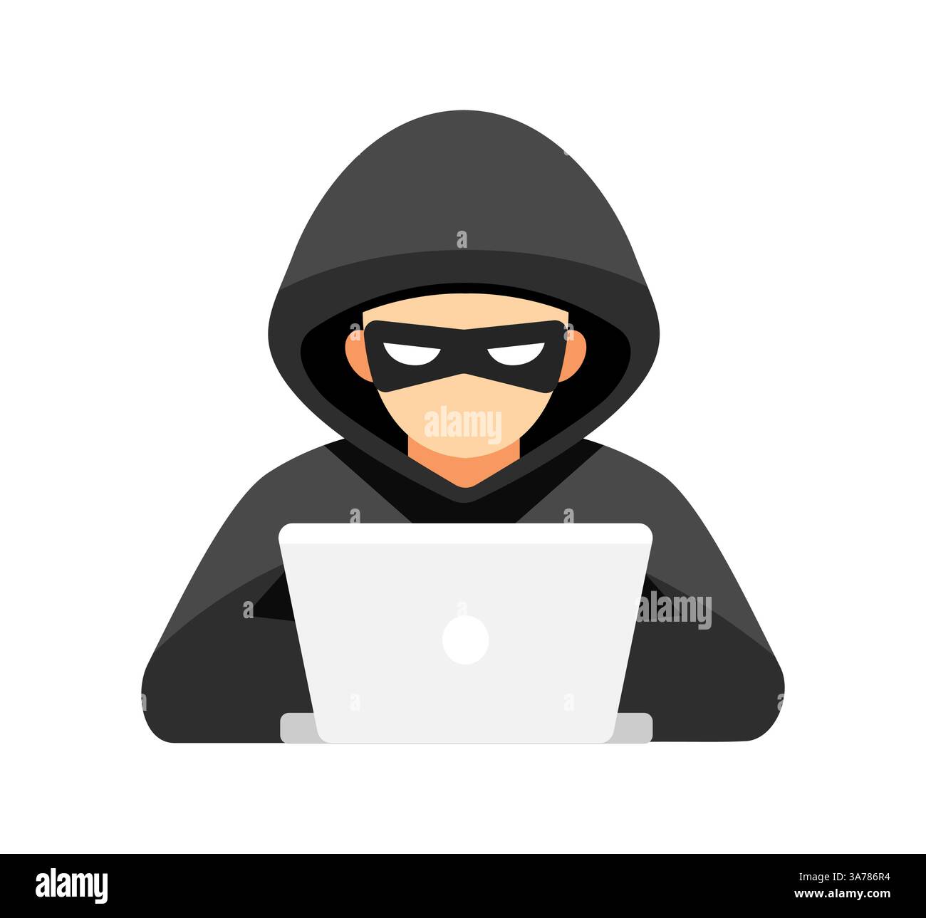 Hacker with a phishing trap, targeting personal login information ...