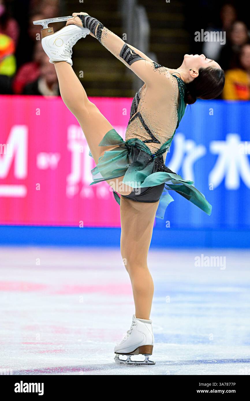 Wakaba HIGUCHI (JPN), during Women Short Program, at the ISU World ...