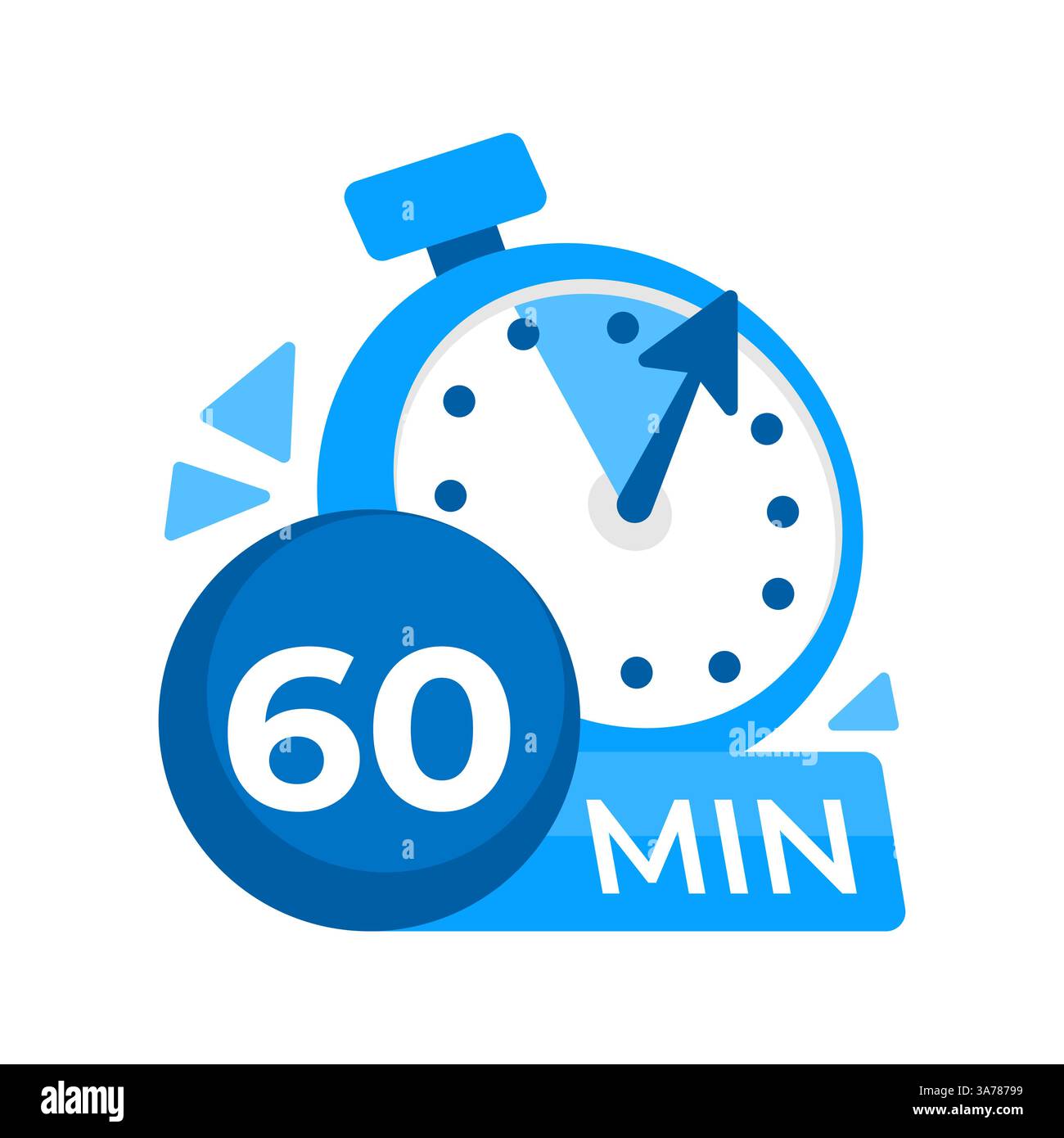 60 minutes timer. Stopwatch icon 60 min. Clock and watch limited ...
