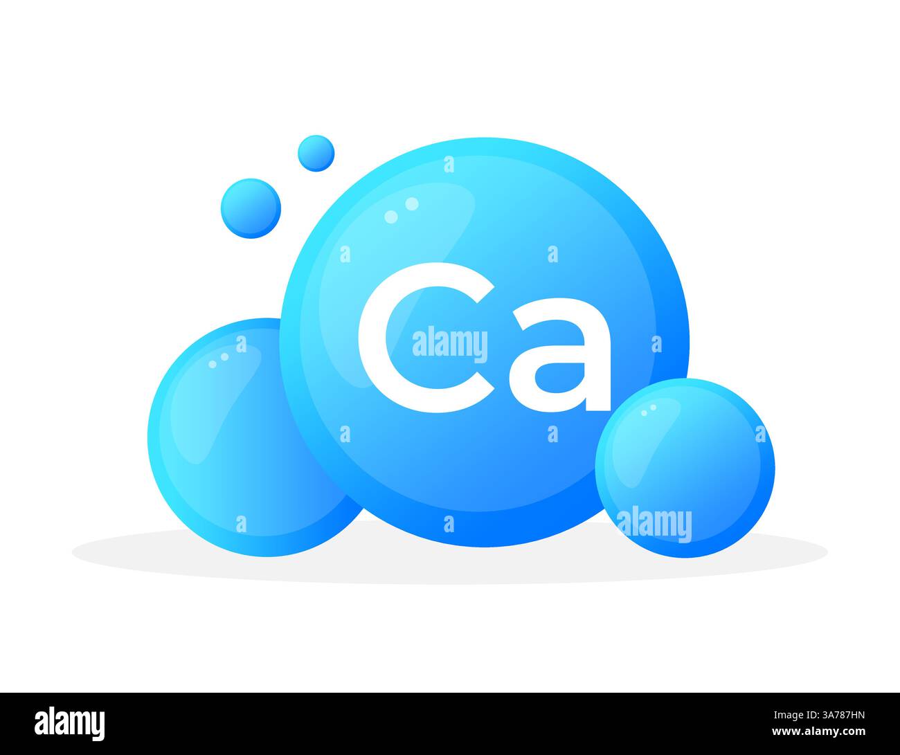 Minerals Calcium Ca and Vitamin for health. Chemical element of ...