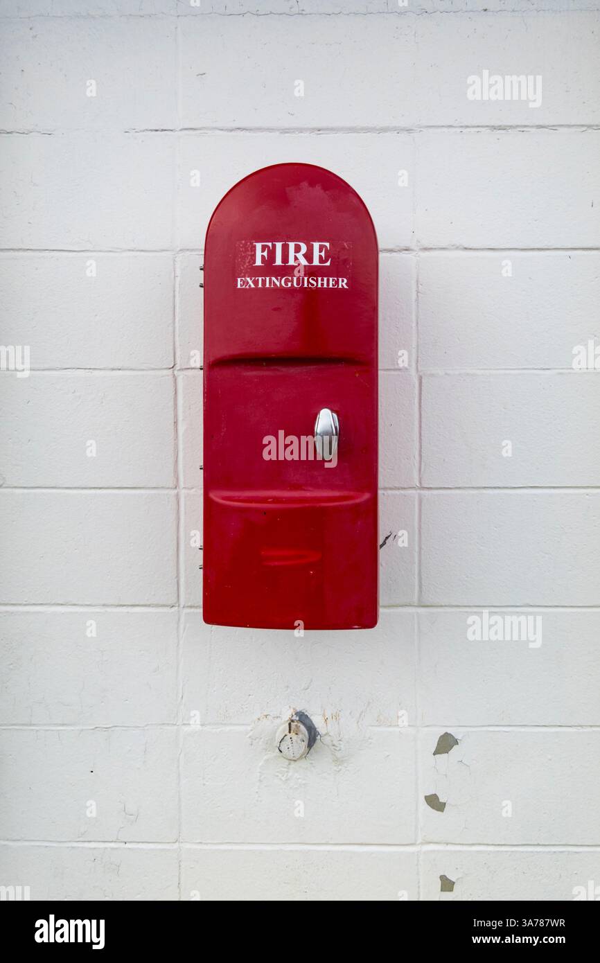 Fire extinguisher mounted on exterior hi-res stock photography and ...